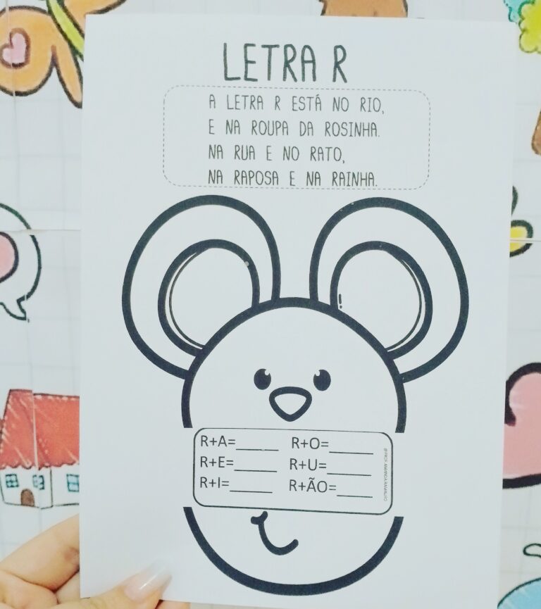 Atividade interativa: letra R – Prof Amanda ramalho