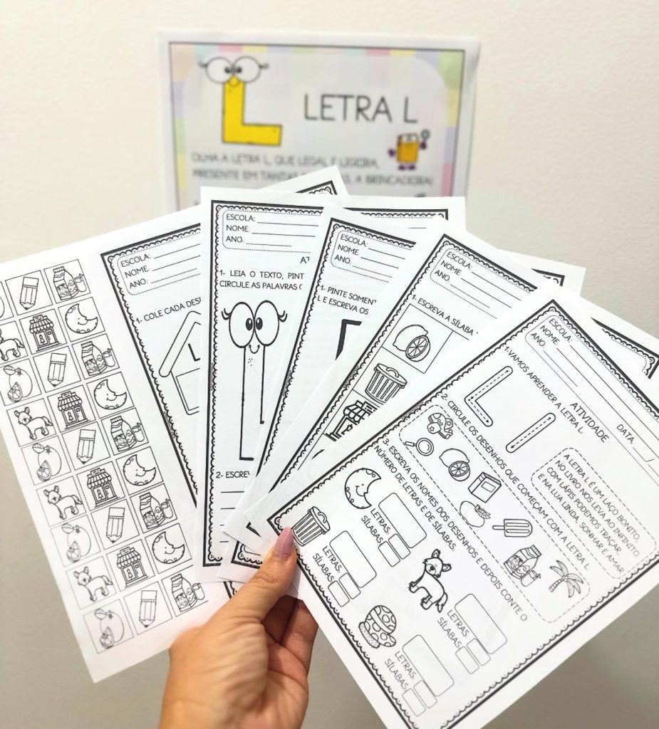 Kit: Consoante L – Prof Amanda ramalho