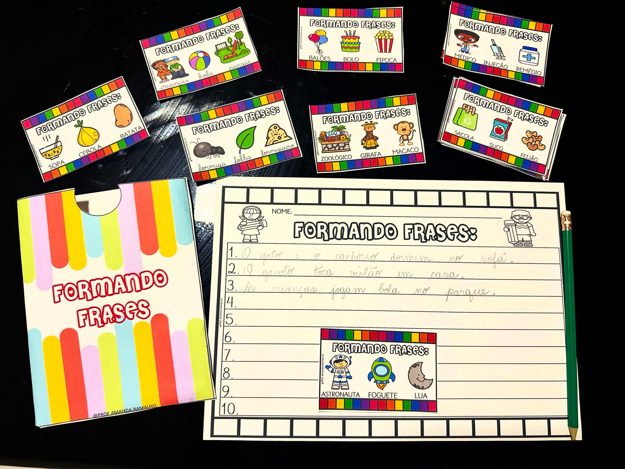 Jogo: Formando frases – Prof Amanda ramalho