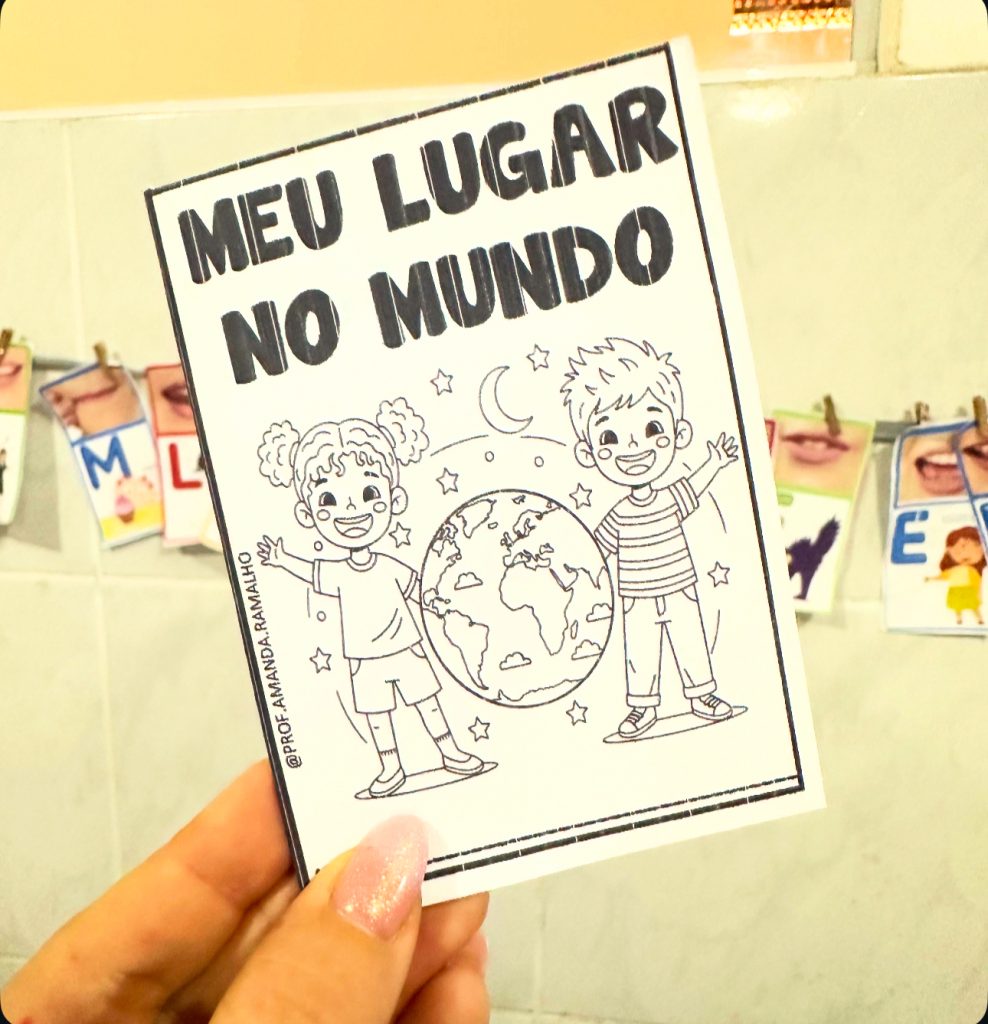 Livrinho: Meu lugar no mundo – Prof Amanda ramalho